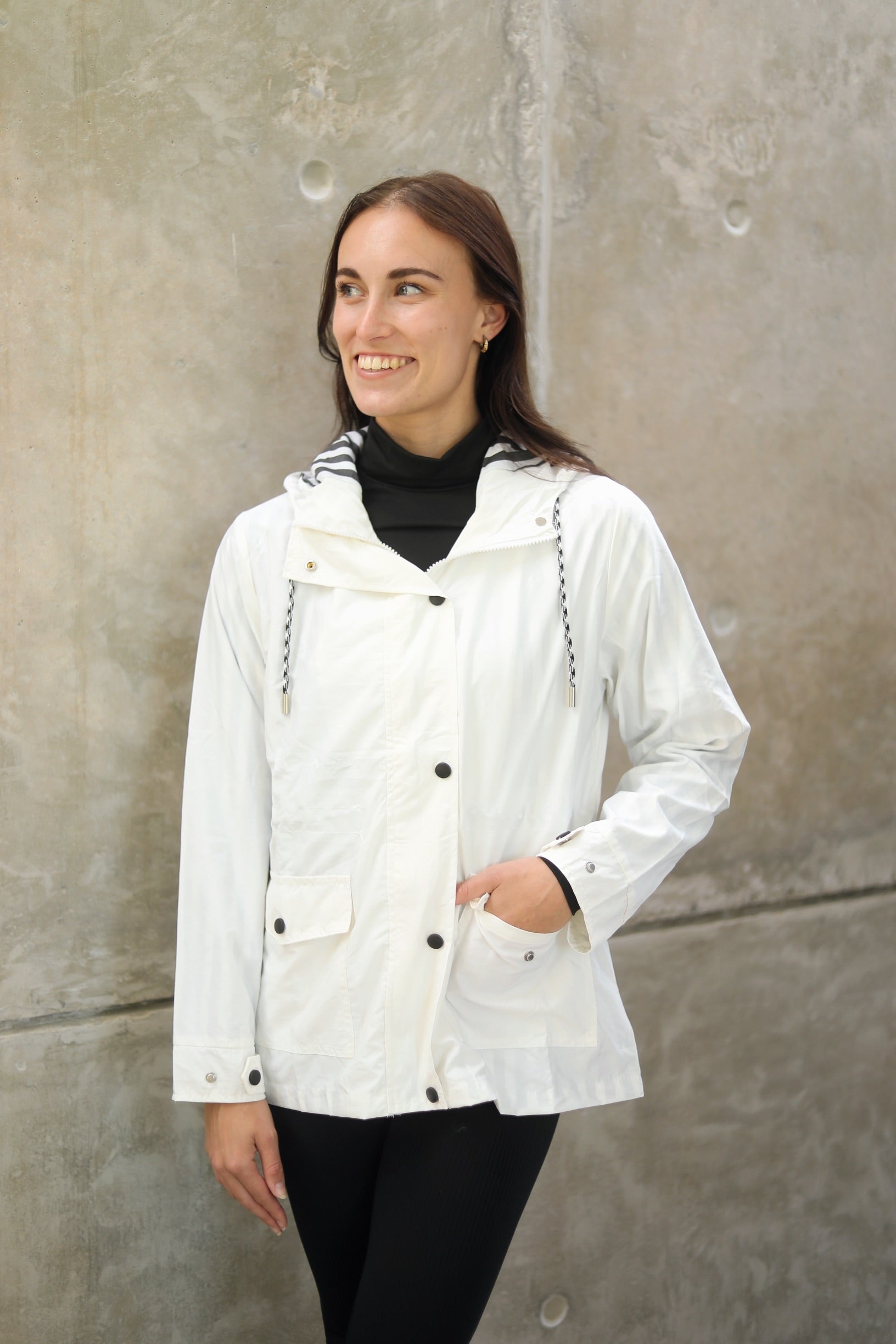 Cullen White Summer Jacket - Women's Jackets | Kikuti Couture Shop